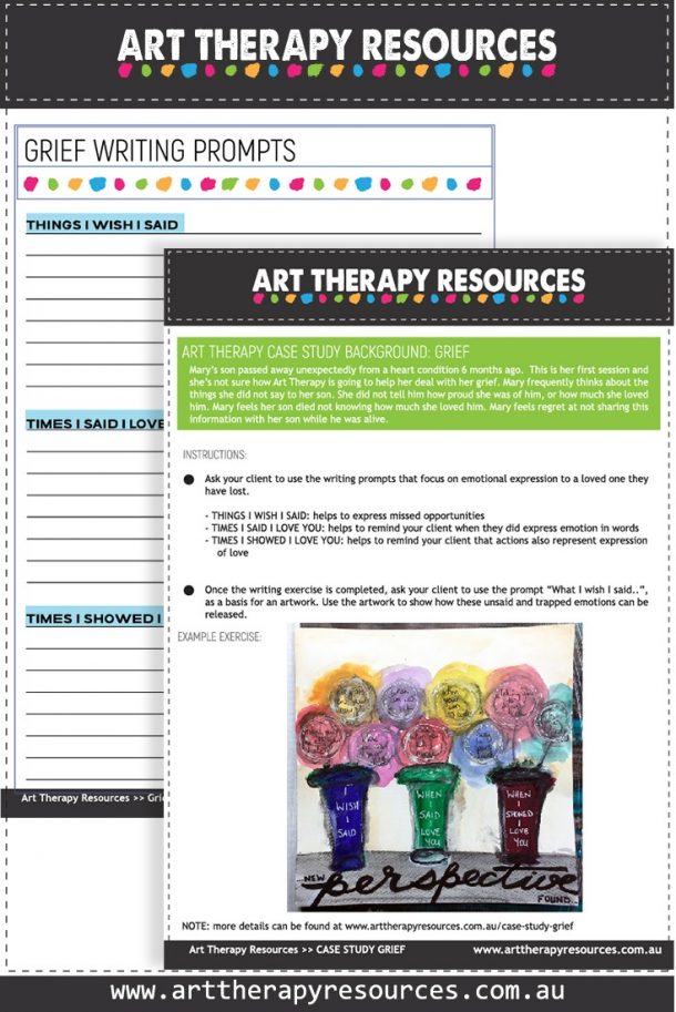 Case Study: Art Therapy and Grief including an Art Therapy Exercise