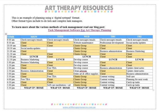 Task Management Software For Art Therapy Planning