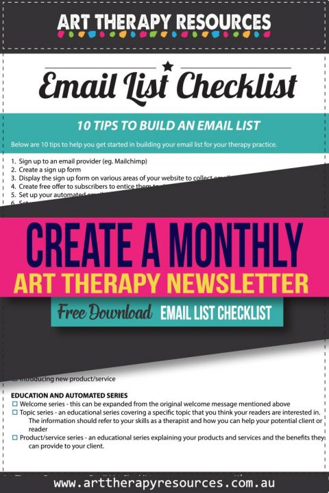 How to Create a Monthly Art Therapy Newsletter (FREE DOWNLOAD)