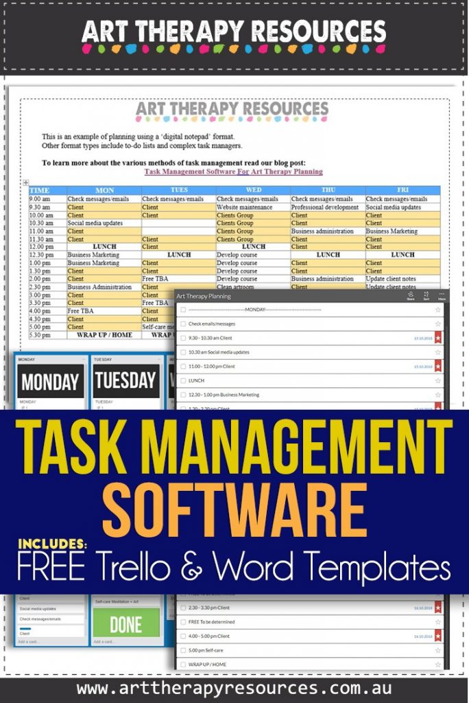 Task Management Software For Art Therapy Planning
